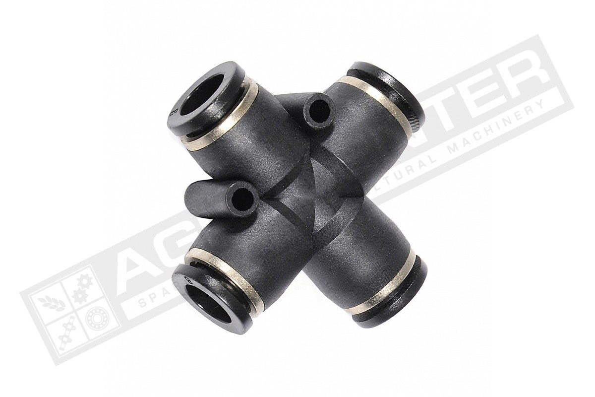 Pneumatic Quick Connect (cross-shaped) 6mm KAMAR buy in AGROCENTER ...