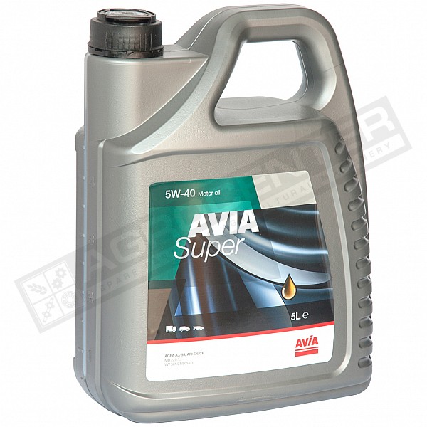 Engine oil AVIA Super 5l, 5W-40 buy in AGROCENTER Prompt Delivery ...